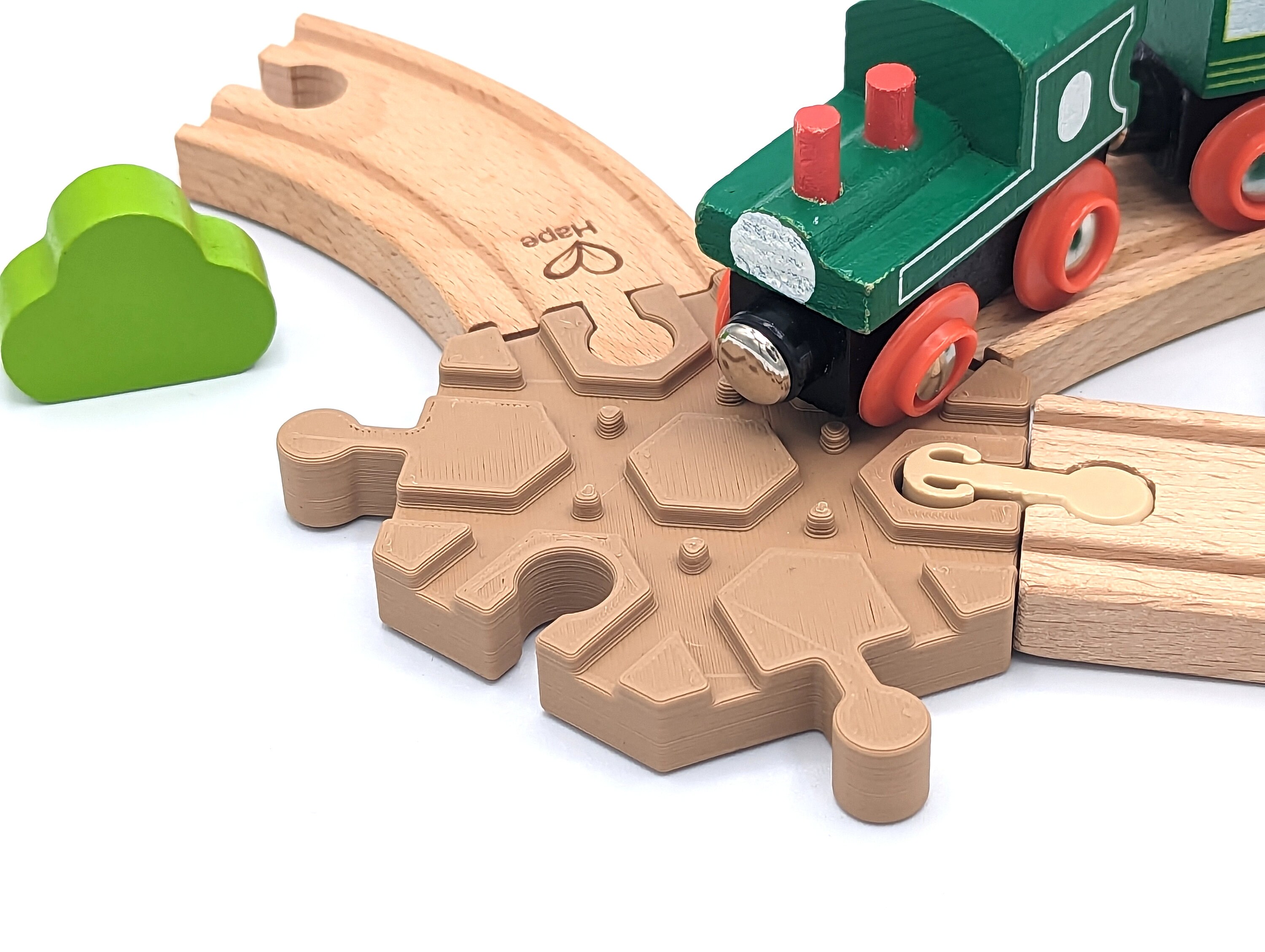 6-way Crossing 3D Printed Wooden Train Track Compatible With Brio and ...