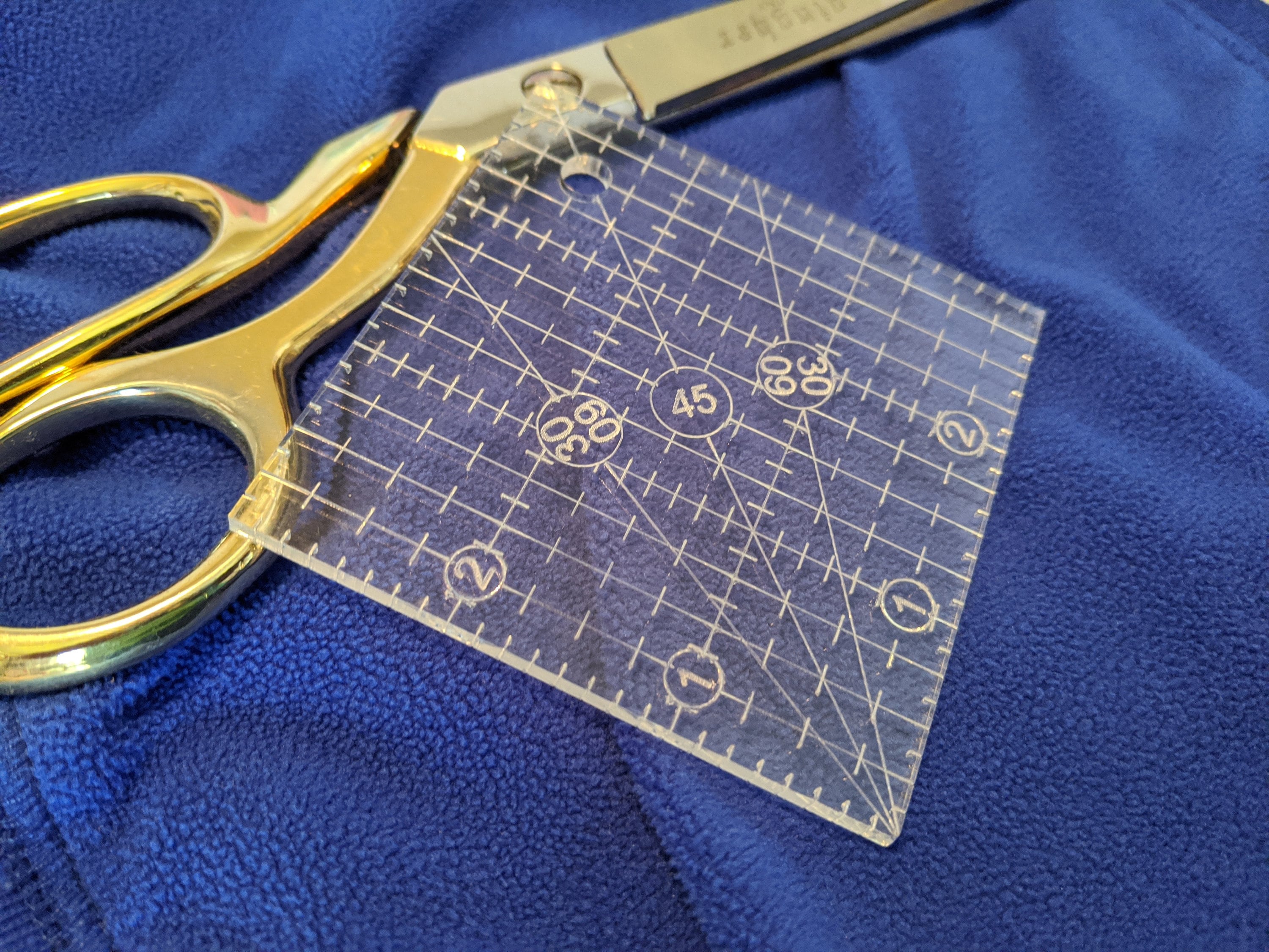 Square Sewing And Quilting Ruler That Is 3x3 Inches With 30 45 Etsy square-sewing-and-quilting-ruler-that-is-3x3-inches-with-30-45-etsy