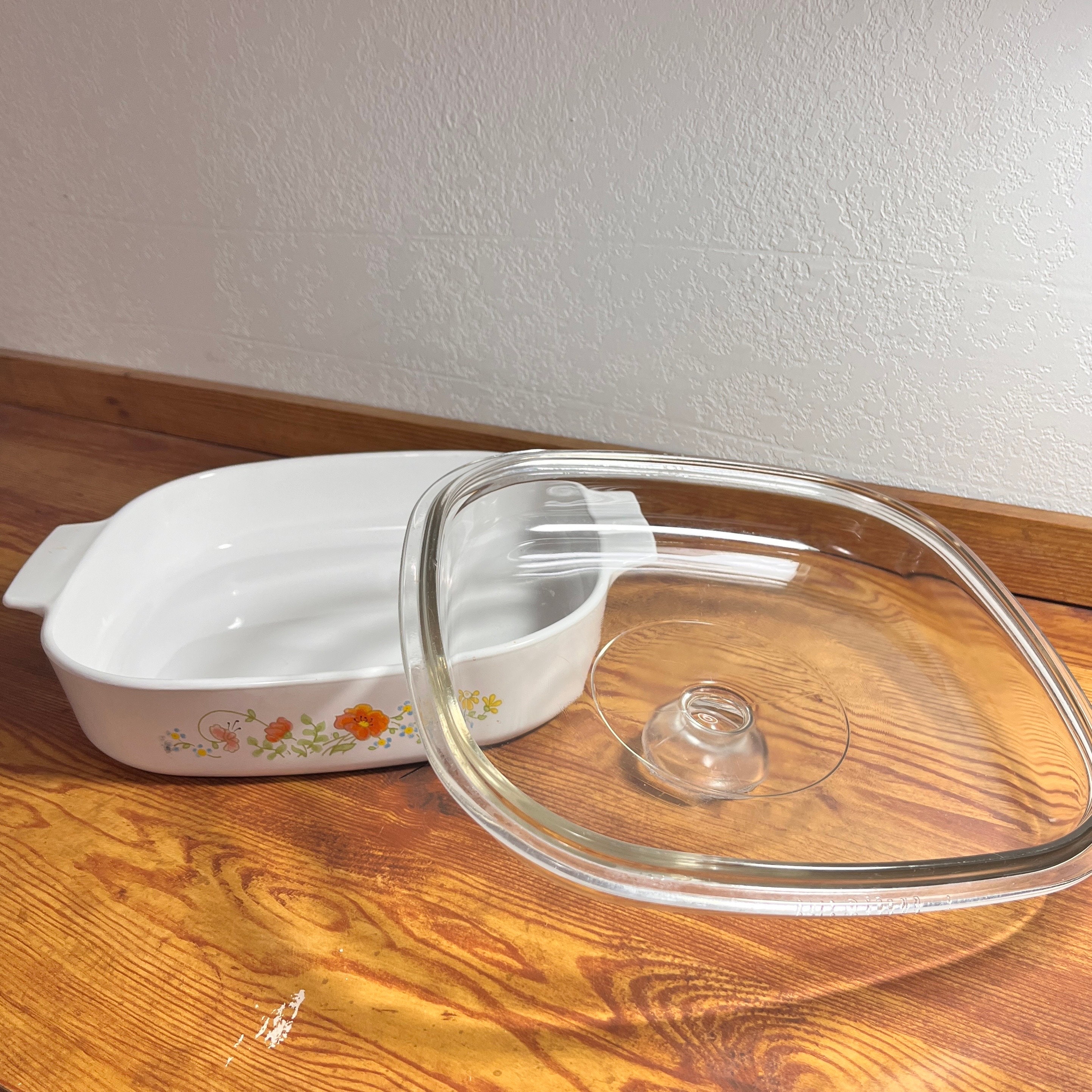 Corning Ware Casserole Dish Wild Flower Dish Corning Ware Pan Wild ...