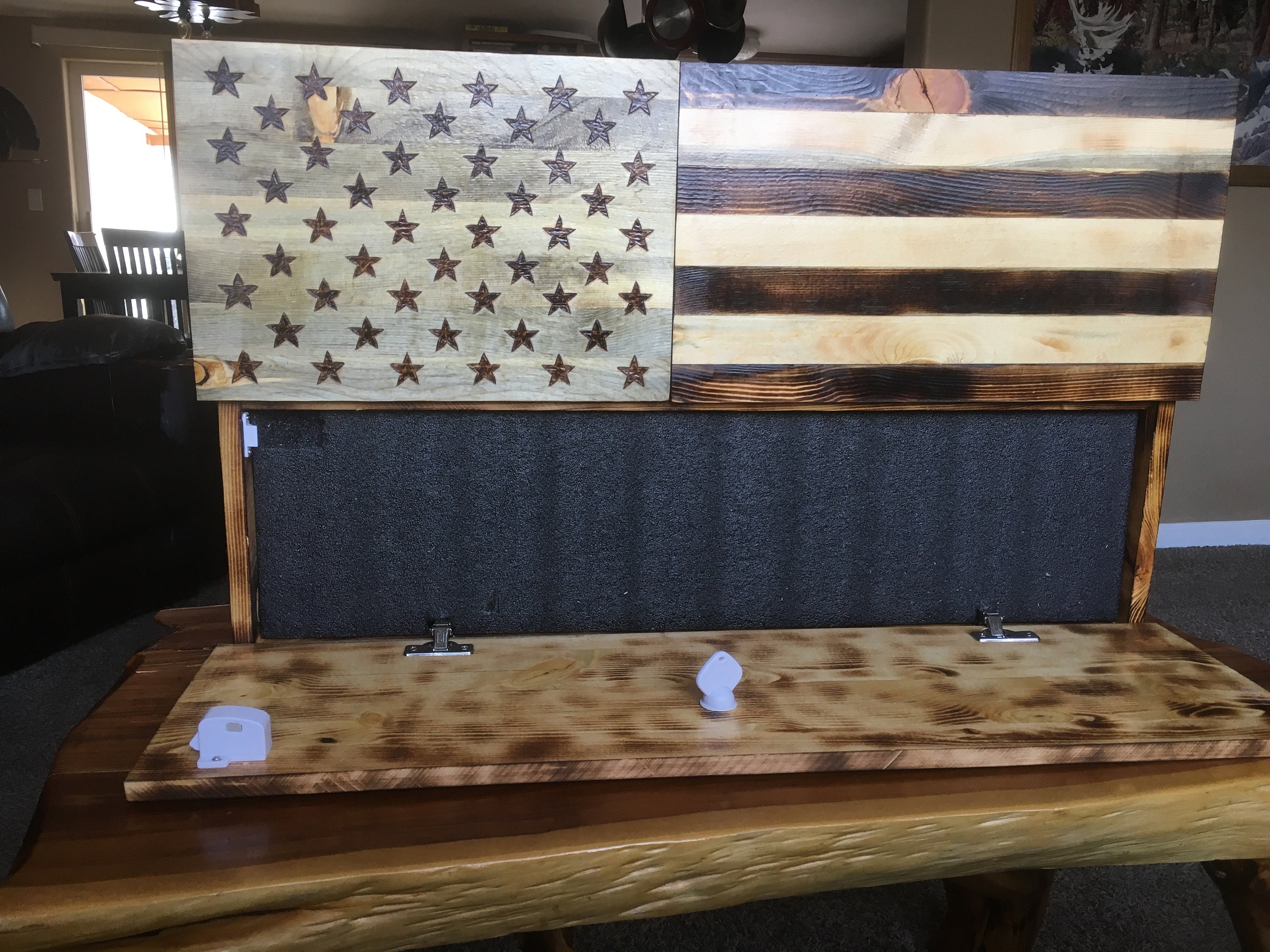 Custom Conceal Flag Cabinet - Etsy