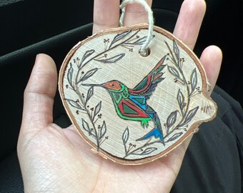 Hummingbird Wood Burn | Etsy