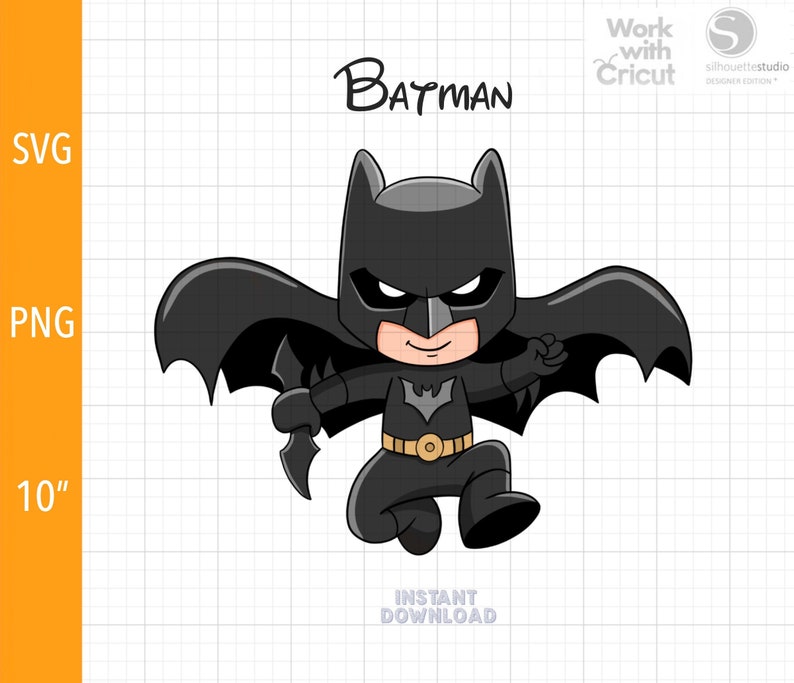 Baby Batman svg layered Little Batman hero png Superhero | Etsy