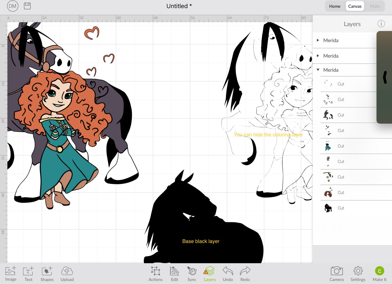 Merida Svg Layered Baby Princess Svg Chibi Princess With | Etsy