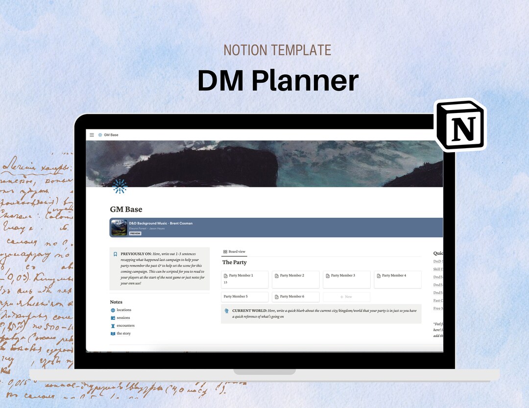 Ultimate DM Planner notion Template - Etsy