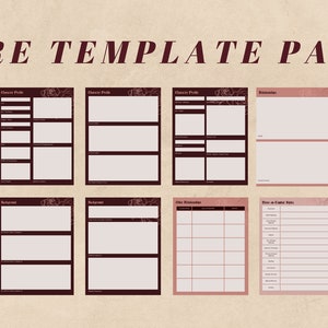 Digital D&D Character Background Template (pdf/goodnotes/notability) - Etsy