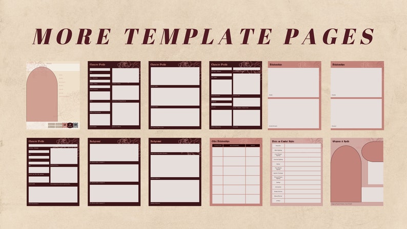 Digital D&D Character Background Template (pdf/goodnotes/notability) - Etsy