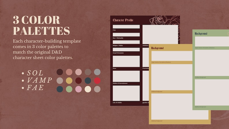 Digital D&D Character Background Template (pdf/goodnotes/notability) - Etsy