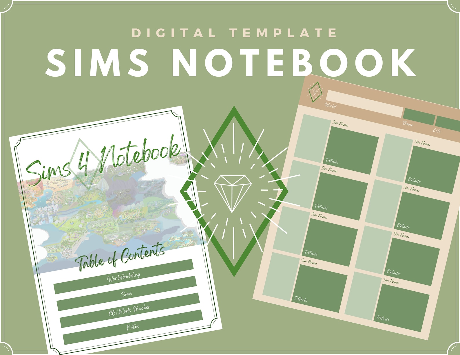 Sims Player Notebook - Etsy