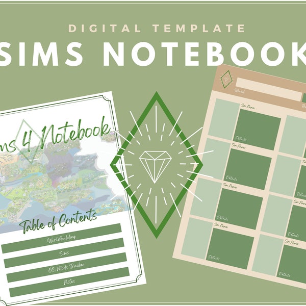Printable Sims Character Sheet. Unfold Your Character and Their ...