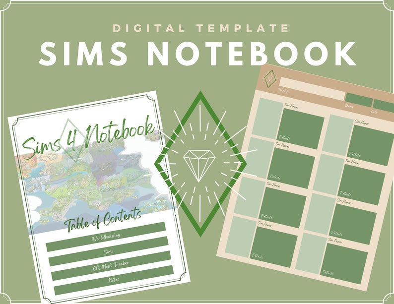 Sims Player Notebook - Etsy