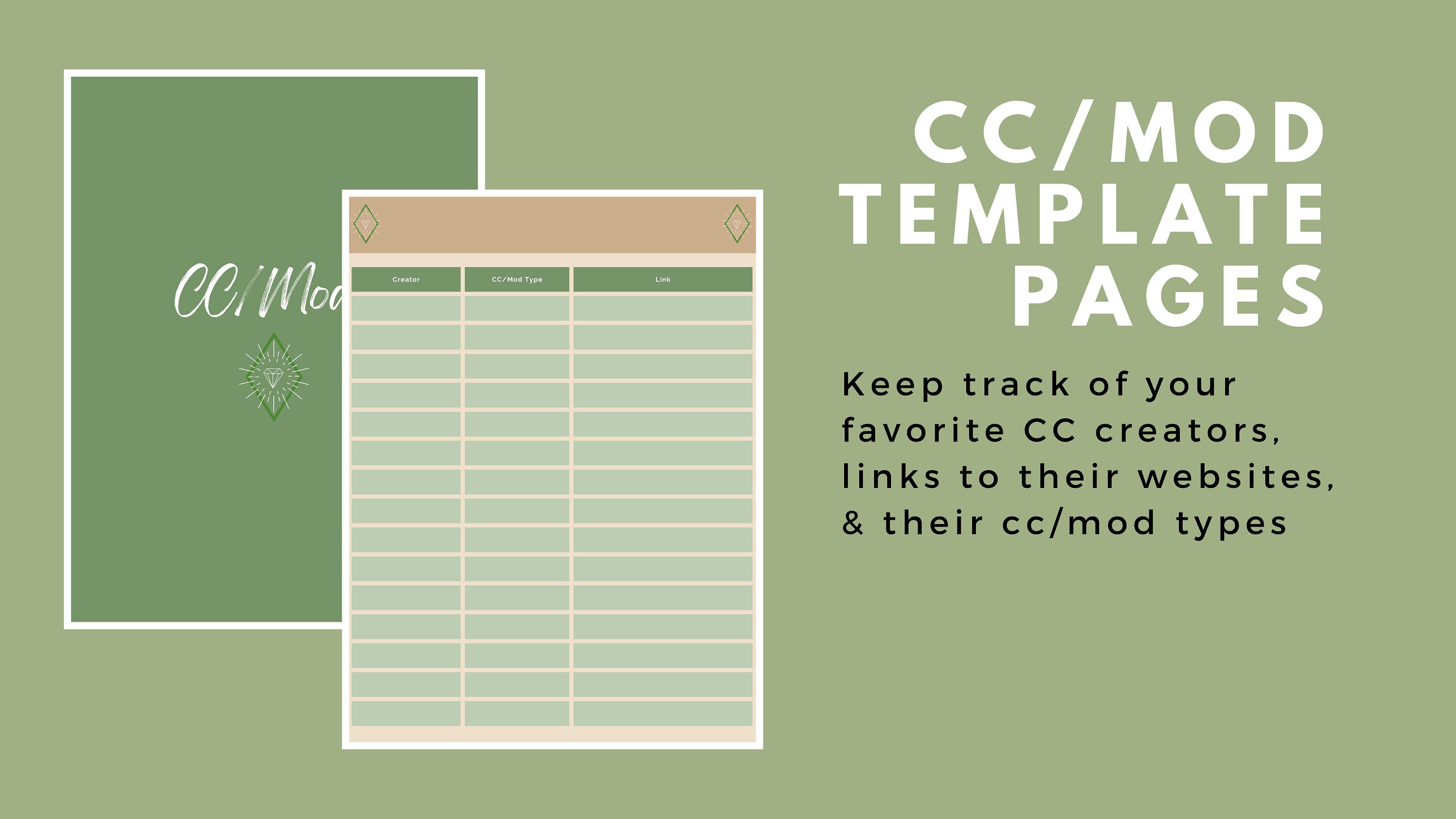 Sims Player Notebook - Etsy