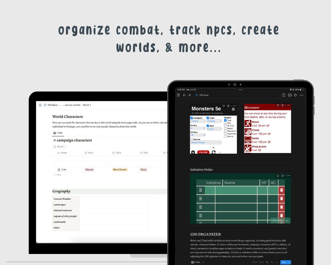 Ultimate DM Planner (notion Template) - Etsy