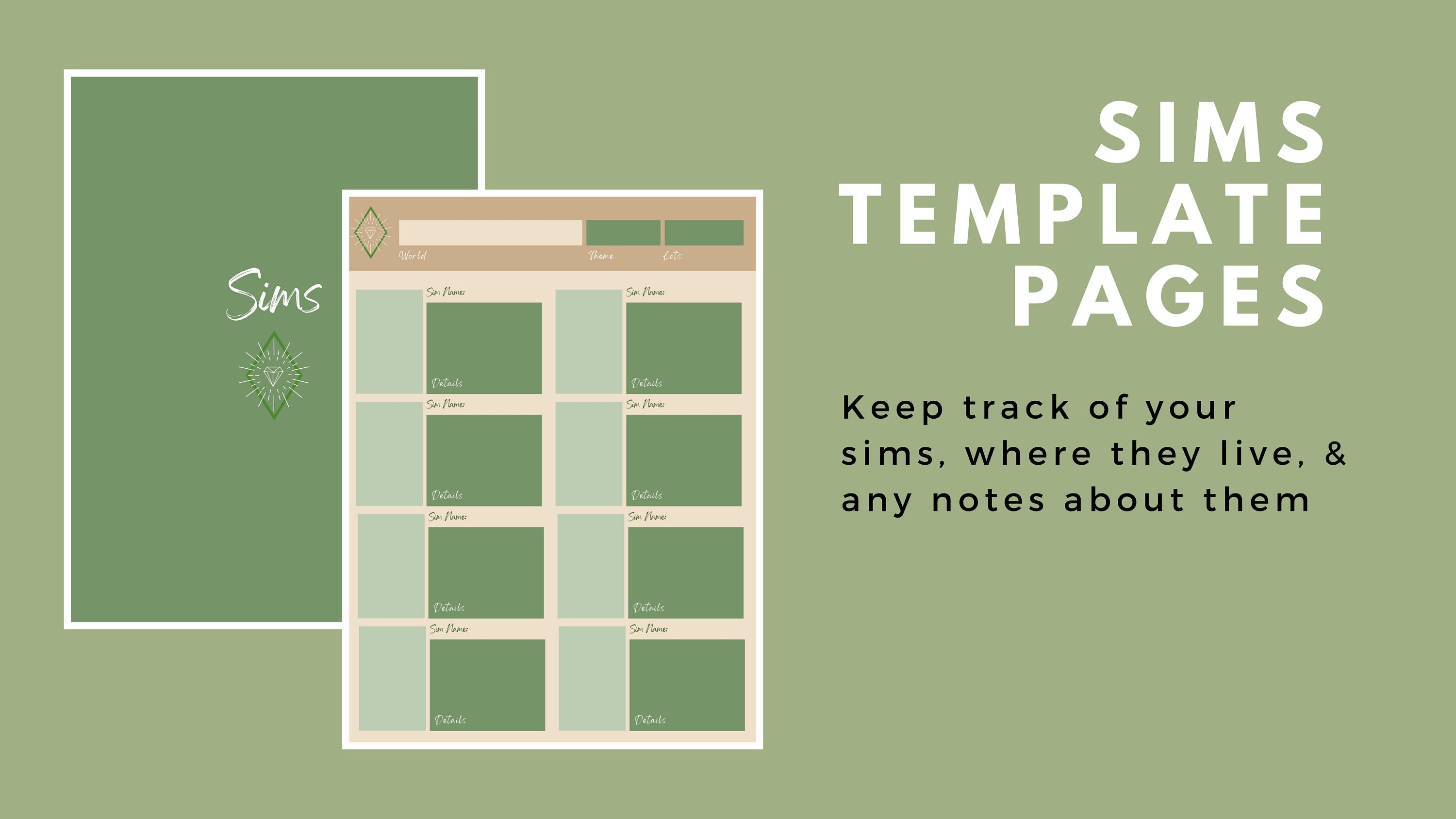 Sims Player Notebook - Etsy