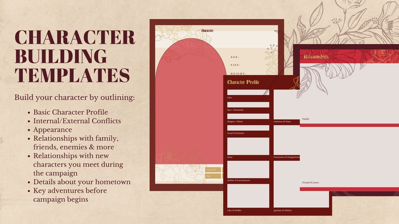Digital D&D Character Background Template (pdf/goodnotes/notability) - Etsy