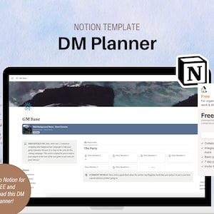 Ultimate DM Planner (notion Template) - Etsy