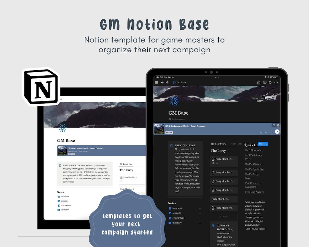 Ultimate DM Planner (notion Template) - Etsy
