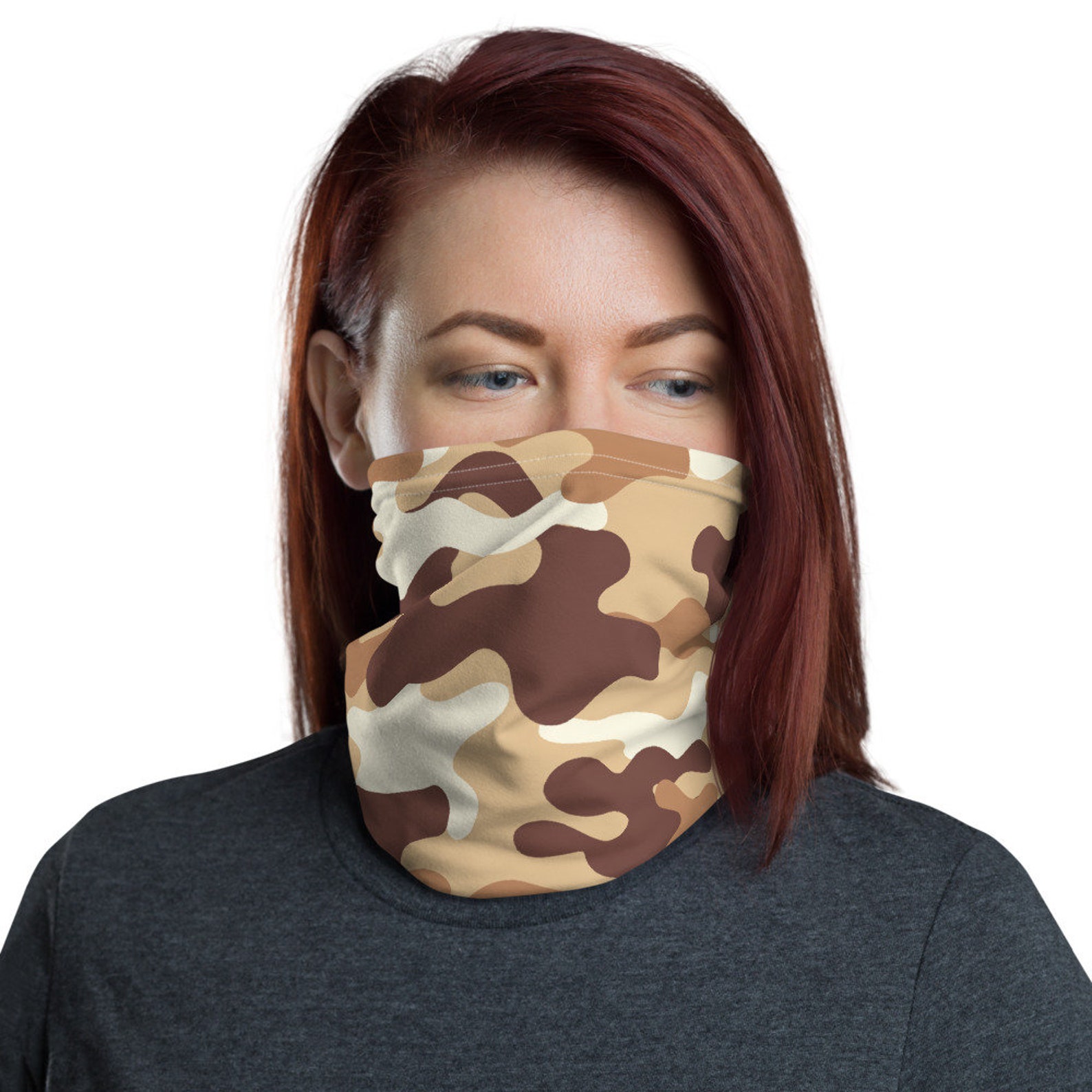 Tan Camo Neck Gaiter | Etsy