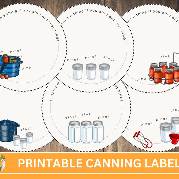 Printable Mason Jar Labels - Etsy