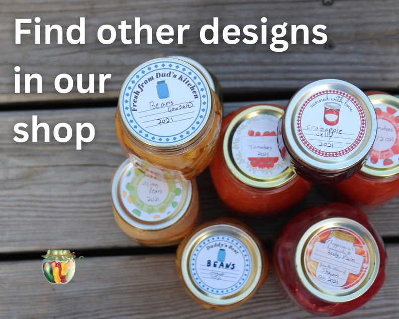 Printable Canning Jar Labels: Canning Tools Design (2.5 Inch Round ...
