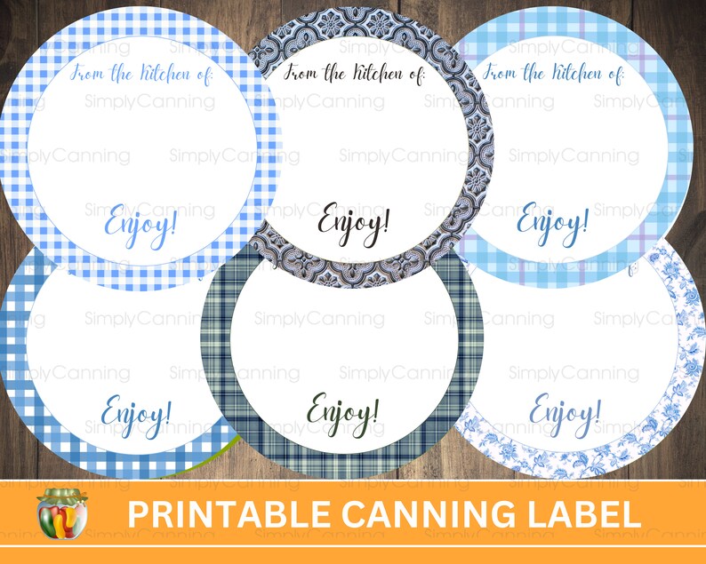 From the Kitchen Of, Enjoy Printable Canning Jar Labels, 6 Different ...