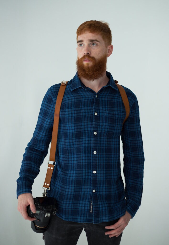 Single Camera Strap, Leather Camera Strap, One Camera Harness, Leather ...