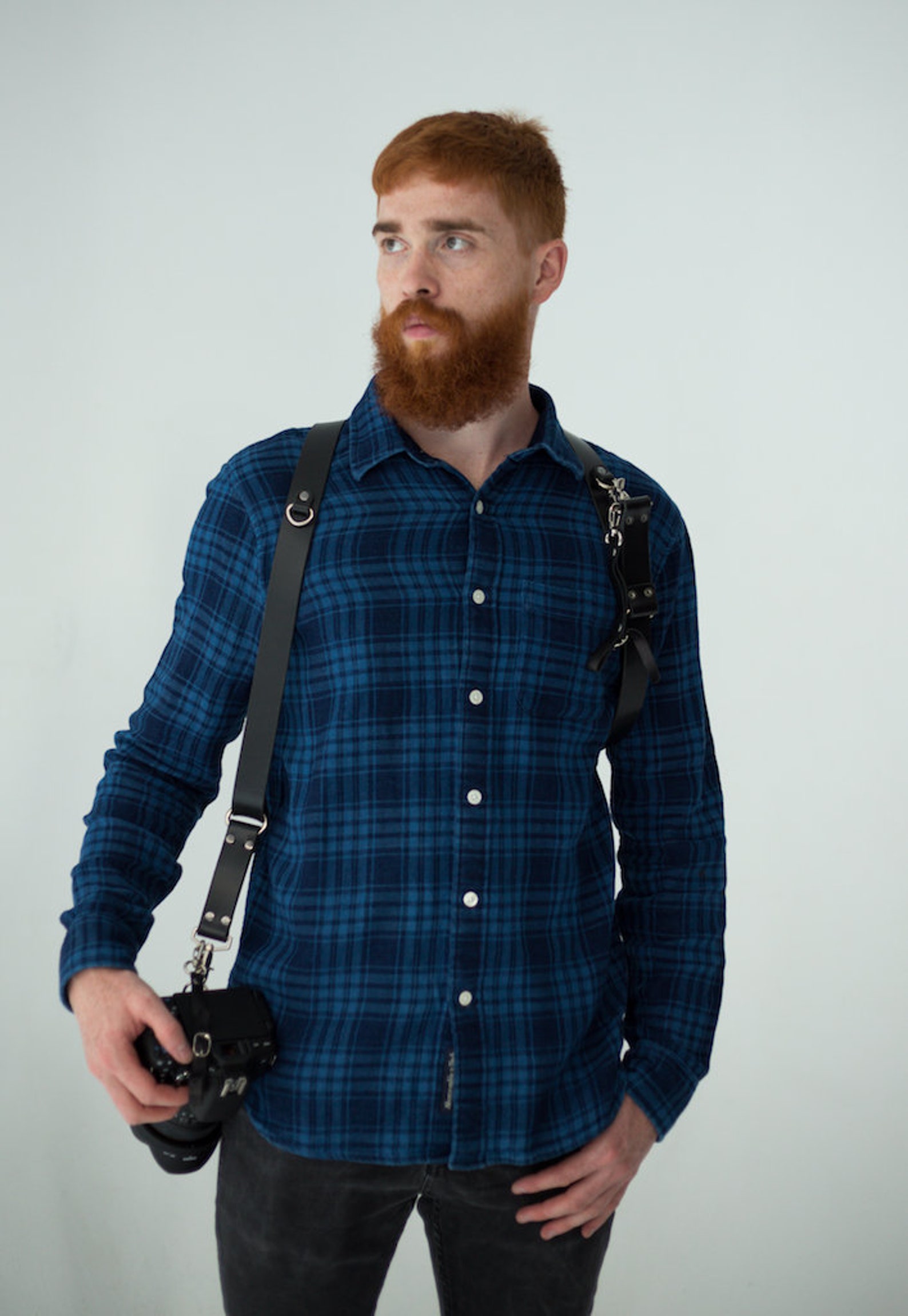 Dual Camera Strap, Leather Camera Strap, Dual Camera Shoulder Harness ...