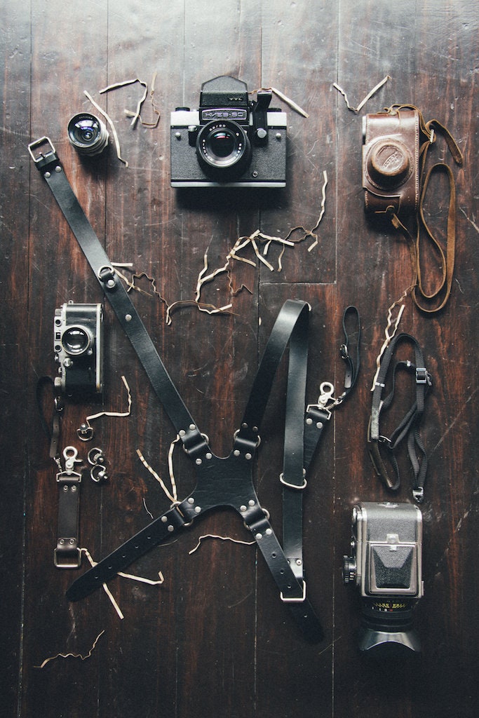 Single Camera Strap, Leather Camera Strap, One Camera Harness, Leather ...