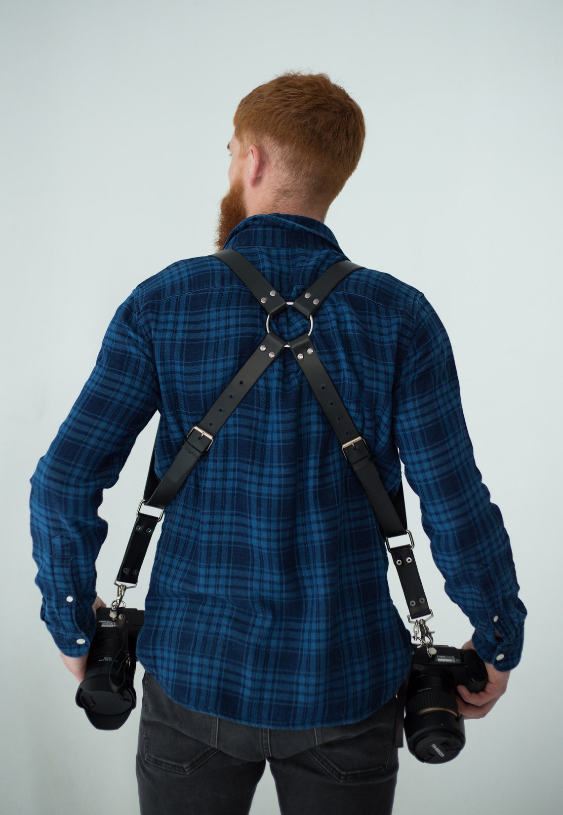 Dual Camera Harness, Dual Camera Strap, Leather Camera Strap, Leather ...