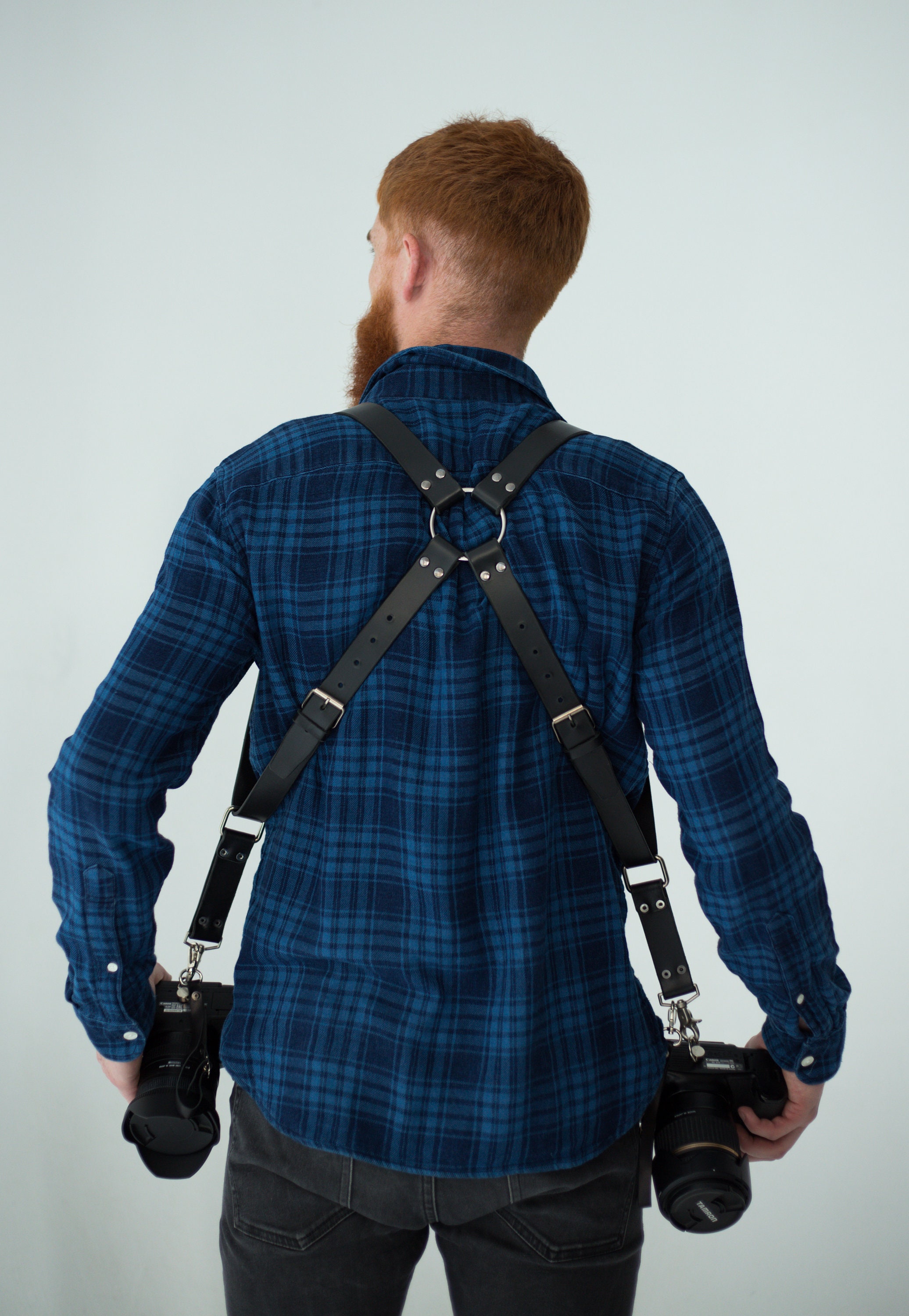 Dual Camera Harness, Dual Camera Strap, Leather Camera Strap, Leather ...