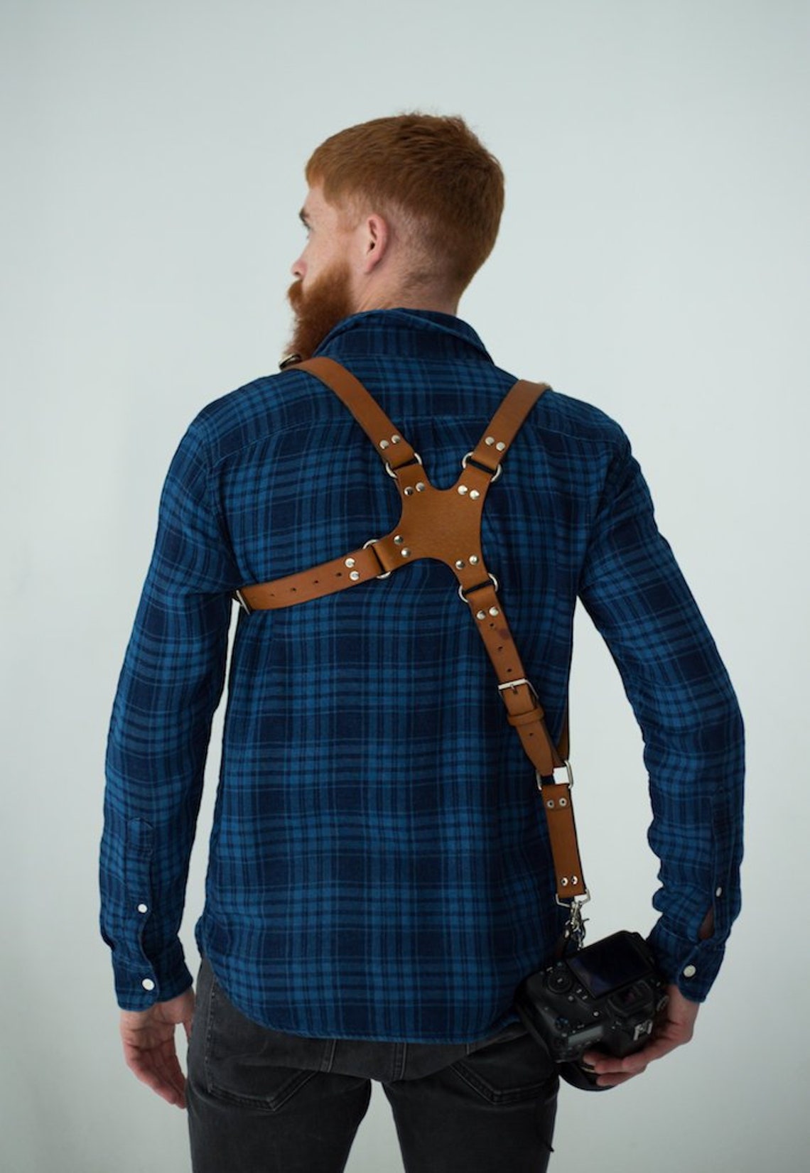 Single Camera Strap, Leather Camera Strap, One Camera Harness, Leather ...