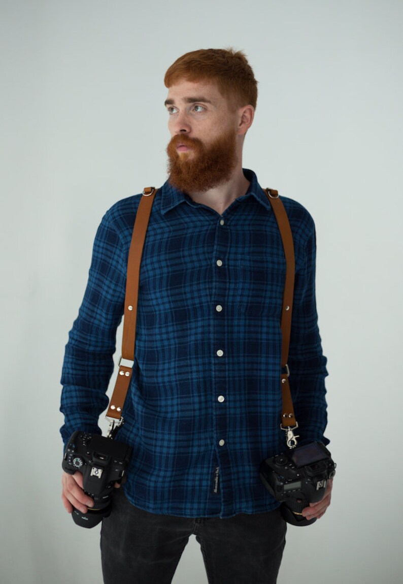 Dual Camera Harness, Dual Camera Strap, Leather Camera Strap, Leather ...
