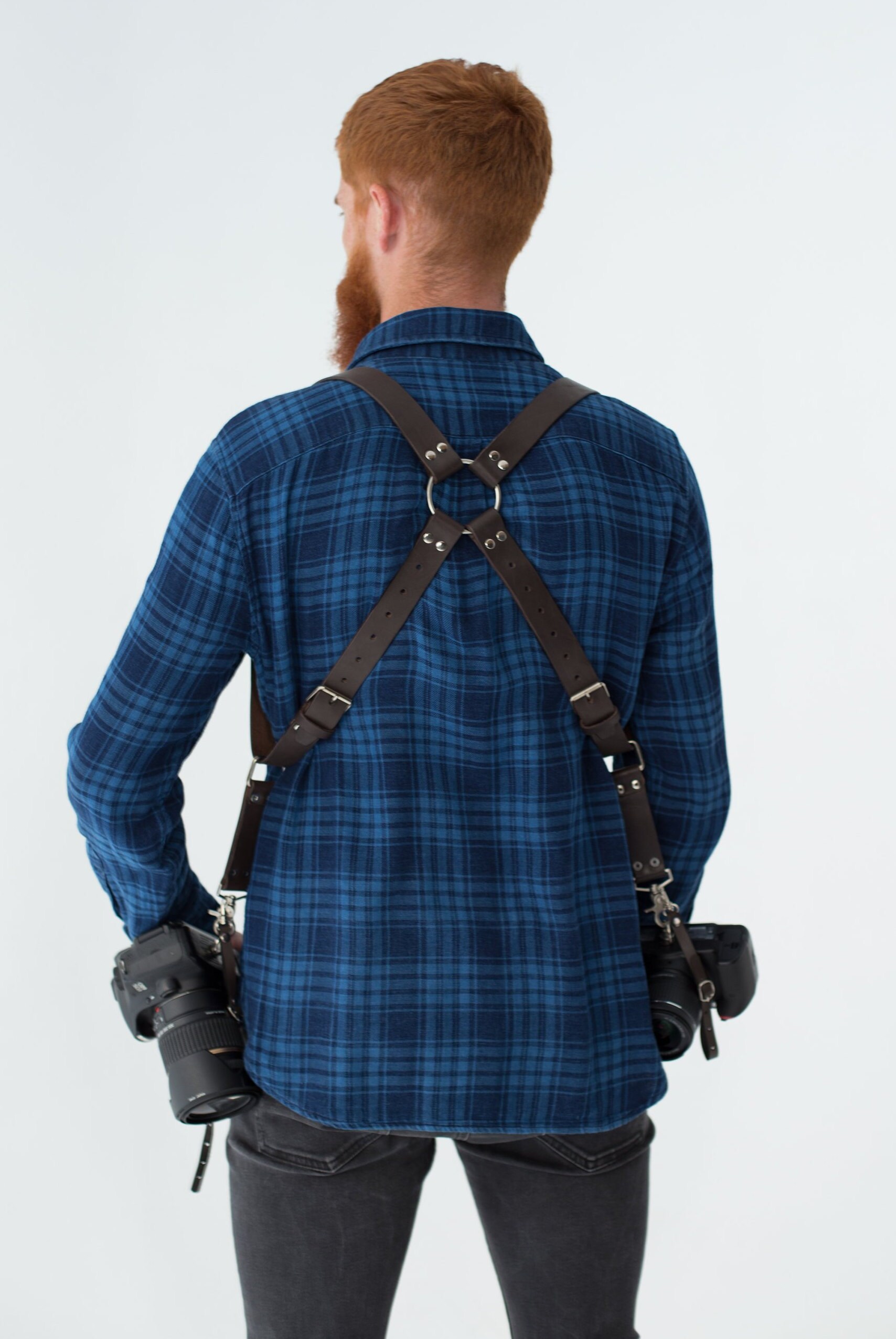 Dual Camera Harness, Dual Camera Strap, Leather Camera Strap, Leather ...