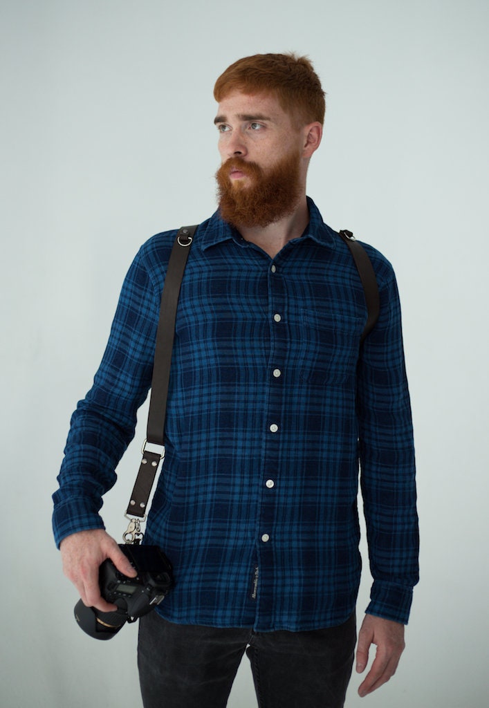 Single Camera Strap, Leather Camera Strap, One Camera Harness, Leather ...