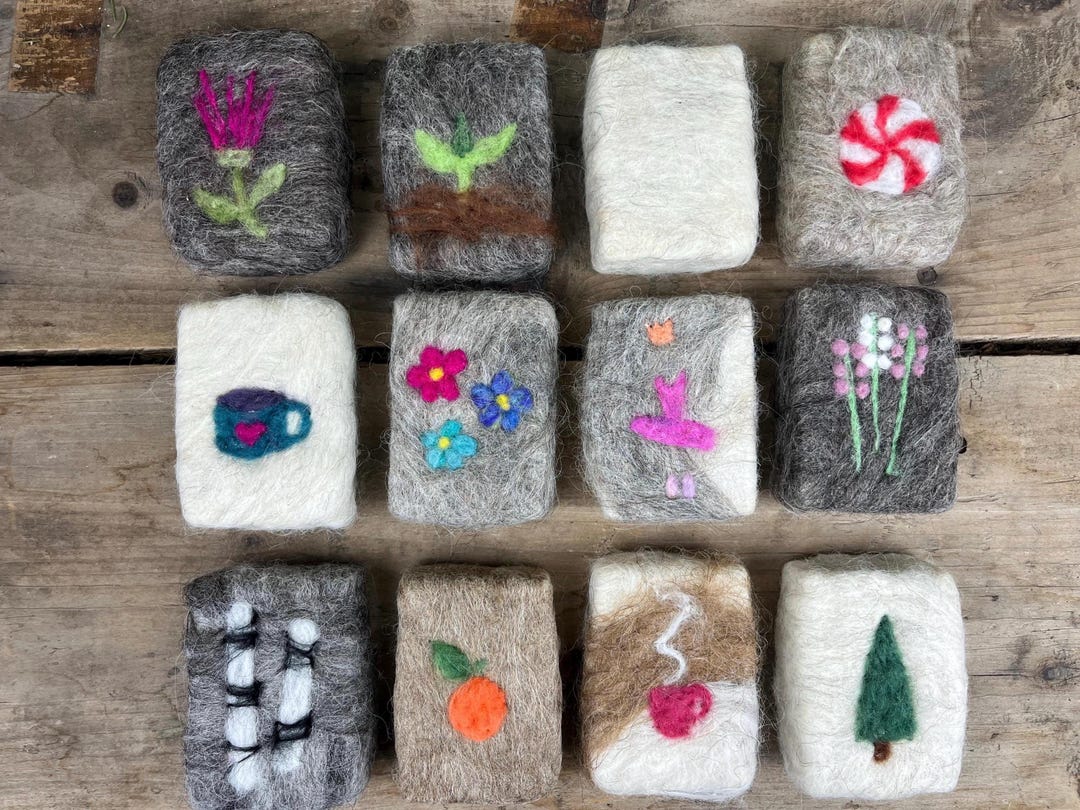 Felted Wool Icelandic Sheep Milk Bar Hand Soap - Etsy