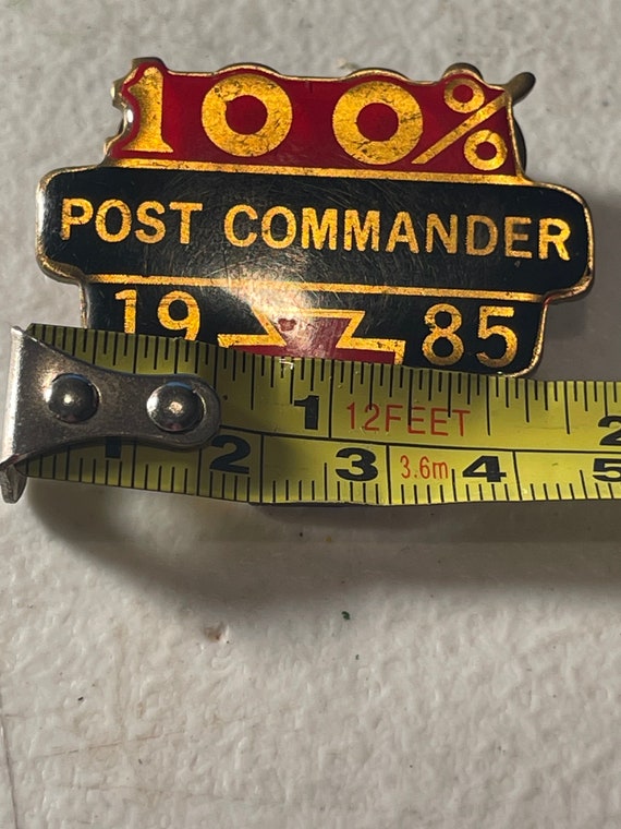 1985 American Legion Post Commander pin. In very nic… - Gem
