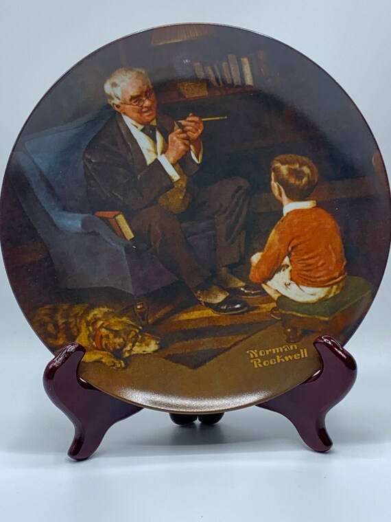 Norman Rockwell the Tycoon Collector Plate. | Etsy
