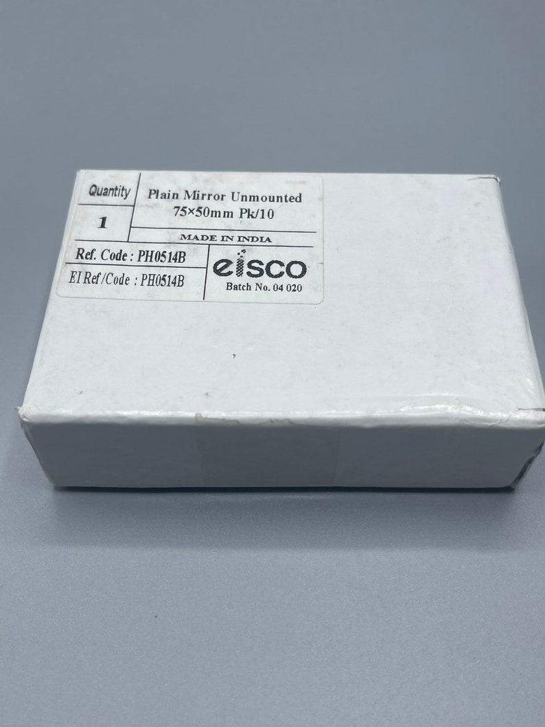 Eisco Labs Glass Plane Mirrors - Unmounted, Pack of 10 (3”x2”) - Etsy