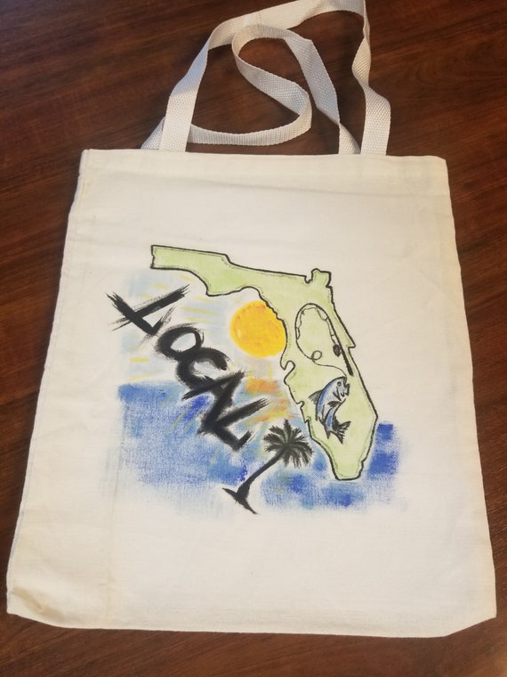 Florida Local Custom Hand Painted Bag - Etsy