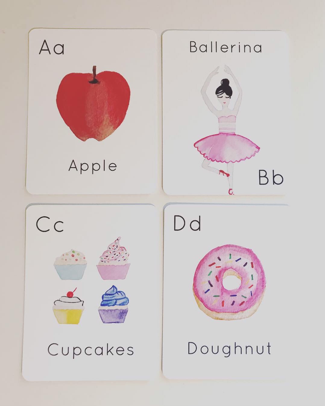 Alphabet Flash Cards ABC Flash Cards Kids Art Art Prints - Etsy
