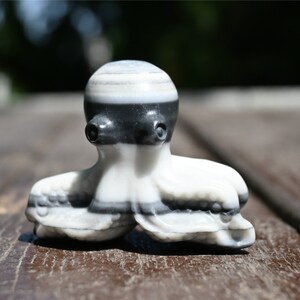 2.5'' Natural Carved Taichi Stone Octopus，crystal Octopus Skull，quartz ...