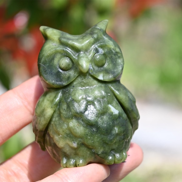 Jade Owl - Etsy