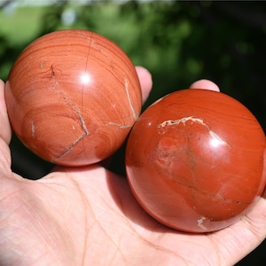 55mm+ Natural Red Jasper Ball，quartz Crystal Ball，red Jasper Elves Ball ...