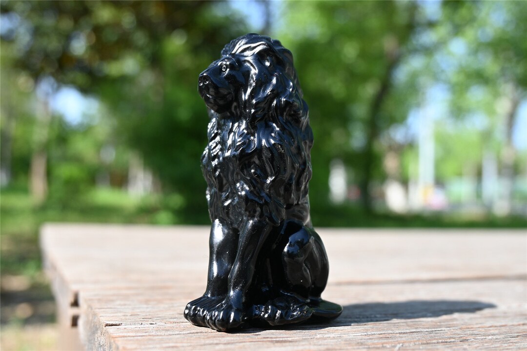 3.2'' Obsidian Lion，quartz Crystal，crystal Ornament，crystal Gift ...