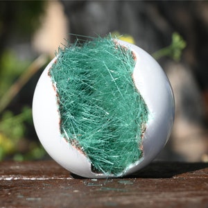 55mm+ Green Needle Ironstone Ball,open Mouth Magnesite Goethite Crystal ...