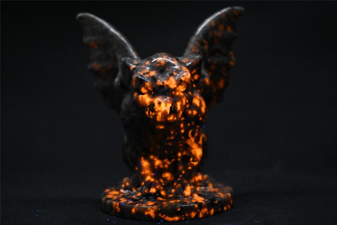 3.2'' Carved Natural Yooperlite Gargoyle，crystal Gargoyle，crystal Decor ...