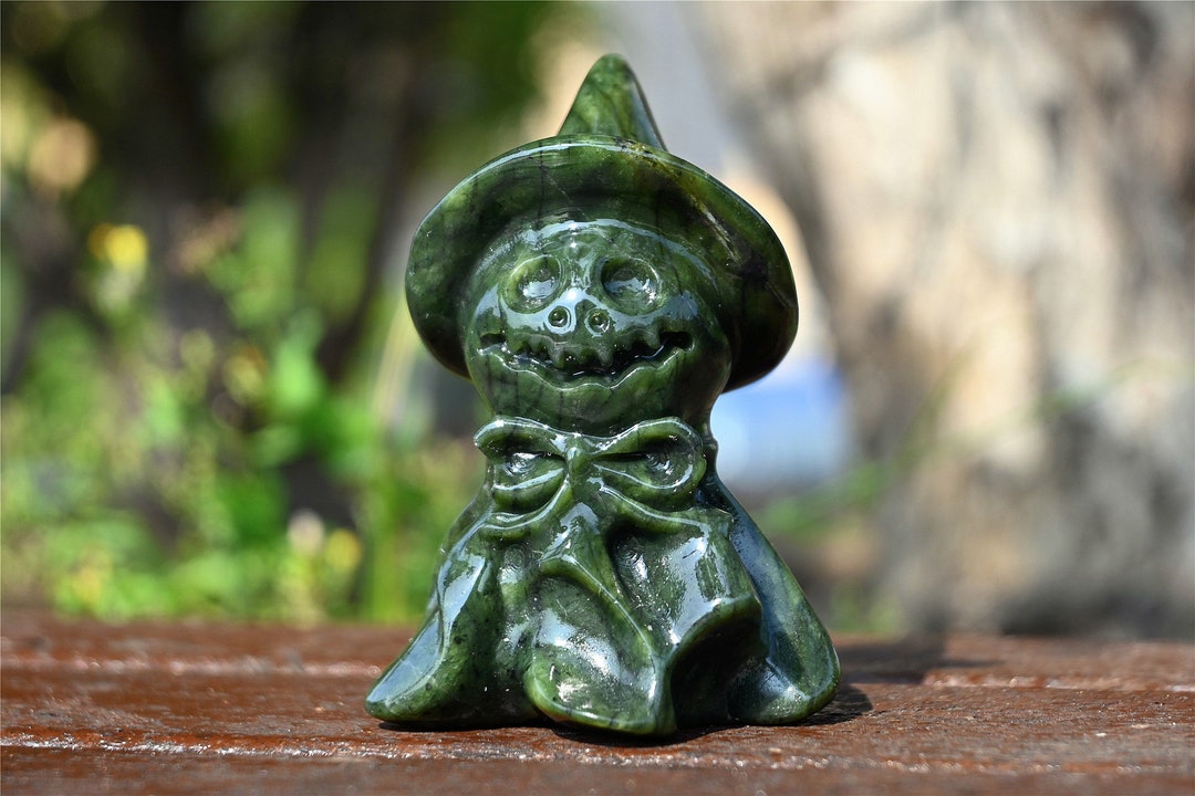 2.9'' Natural Jade Carved Ghost，crystal Carving Ghost，crystal Gifts ...