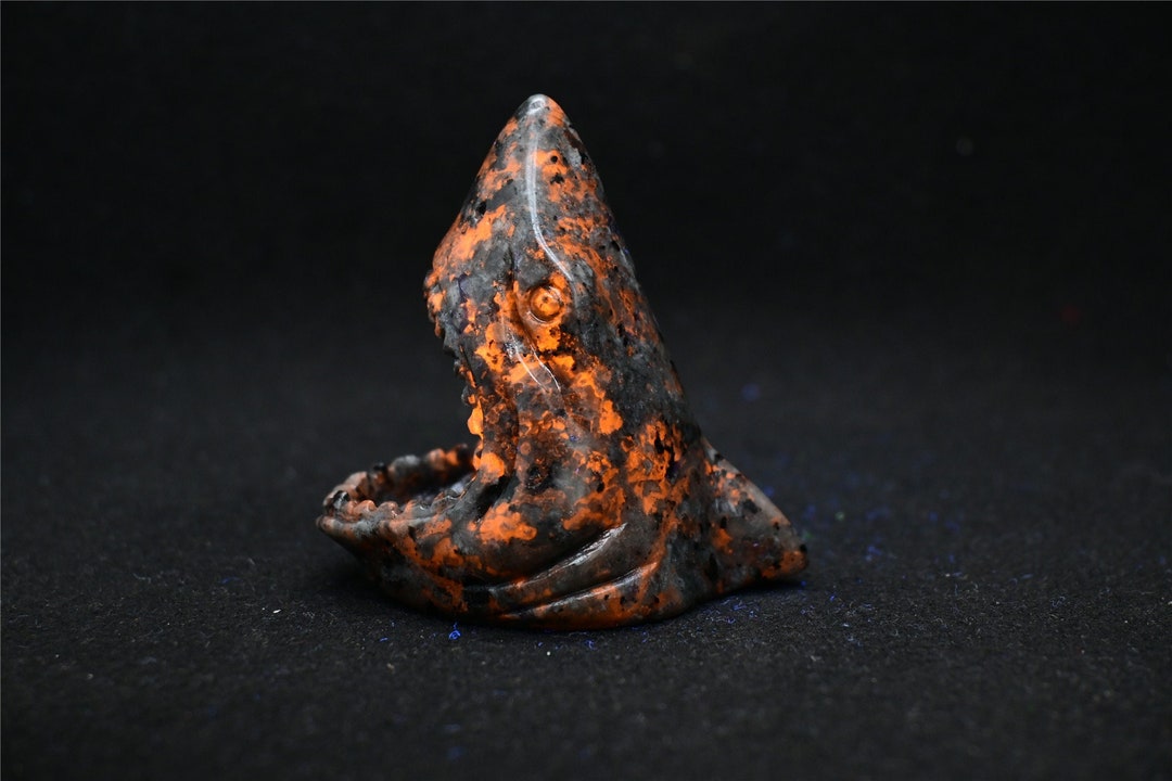 2.4'' Hand Carved Natural Yooperlite Shark Skull，shark Skull，crystal ...