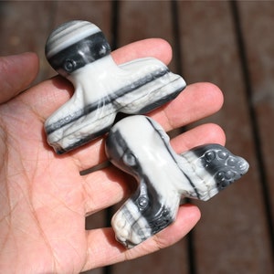 2.5'' Natural Carved Taichi Stone Octopus，crystal Octopus Skull，quartz ...