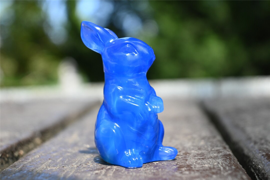 2.3'' Carved Blue Opalite Rabbit，quartz Crystal，crystal Character ...