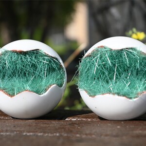 55mm+ Green Needle Ironstone Ball,open Mouth Magnesite Goethite Crystal ...